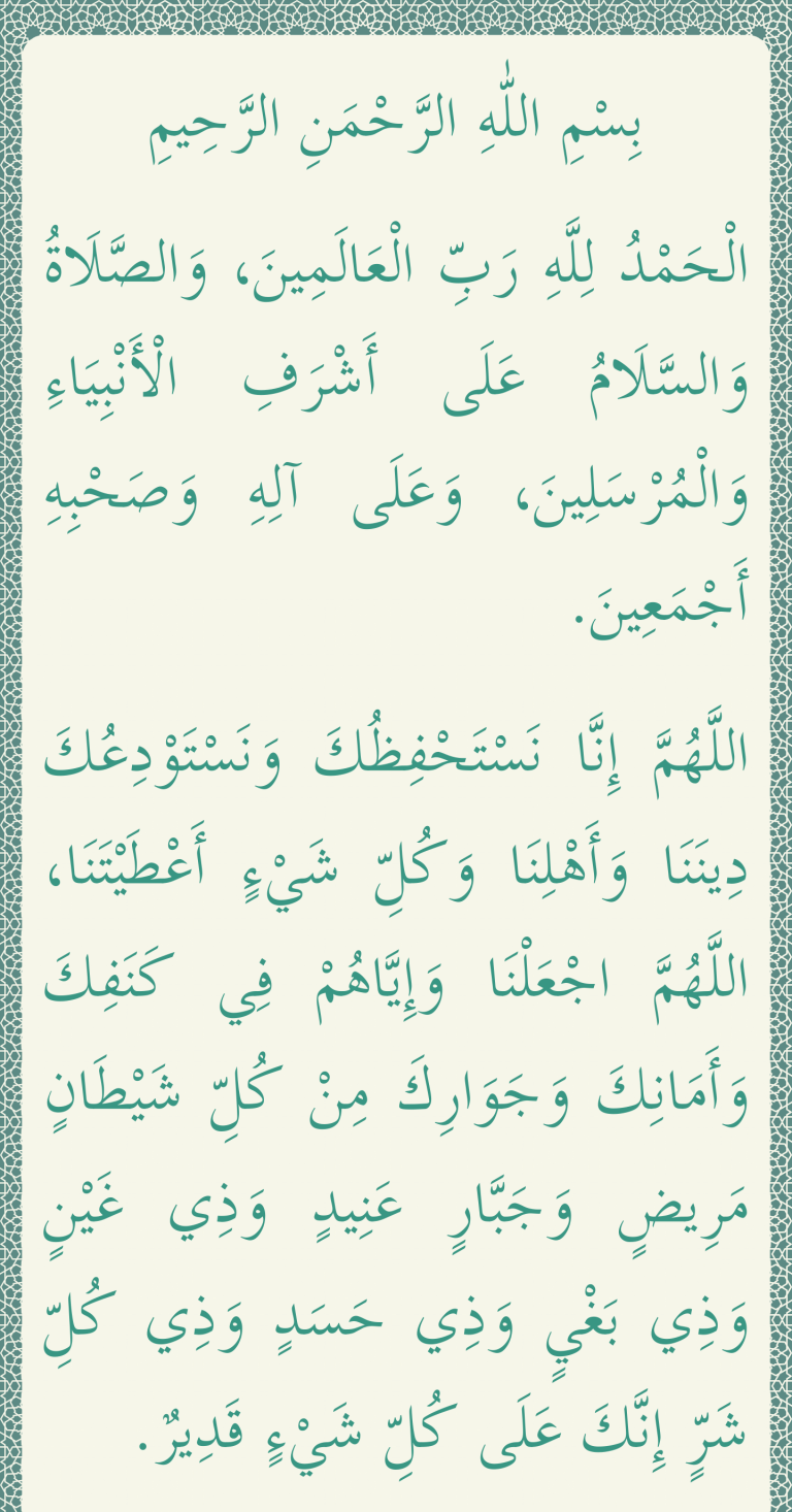 WIRID & DOA SELEPAS SOLAT (Rumi, Audio Dan PDF)